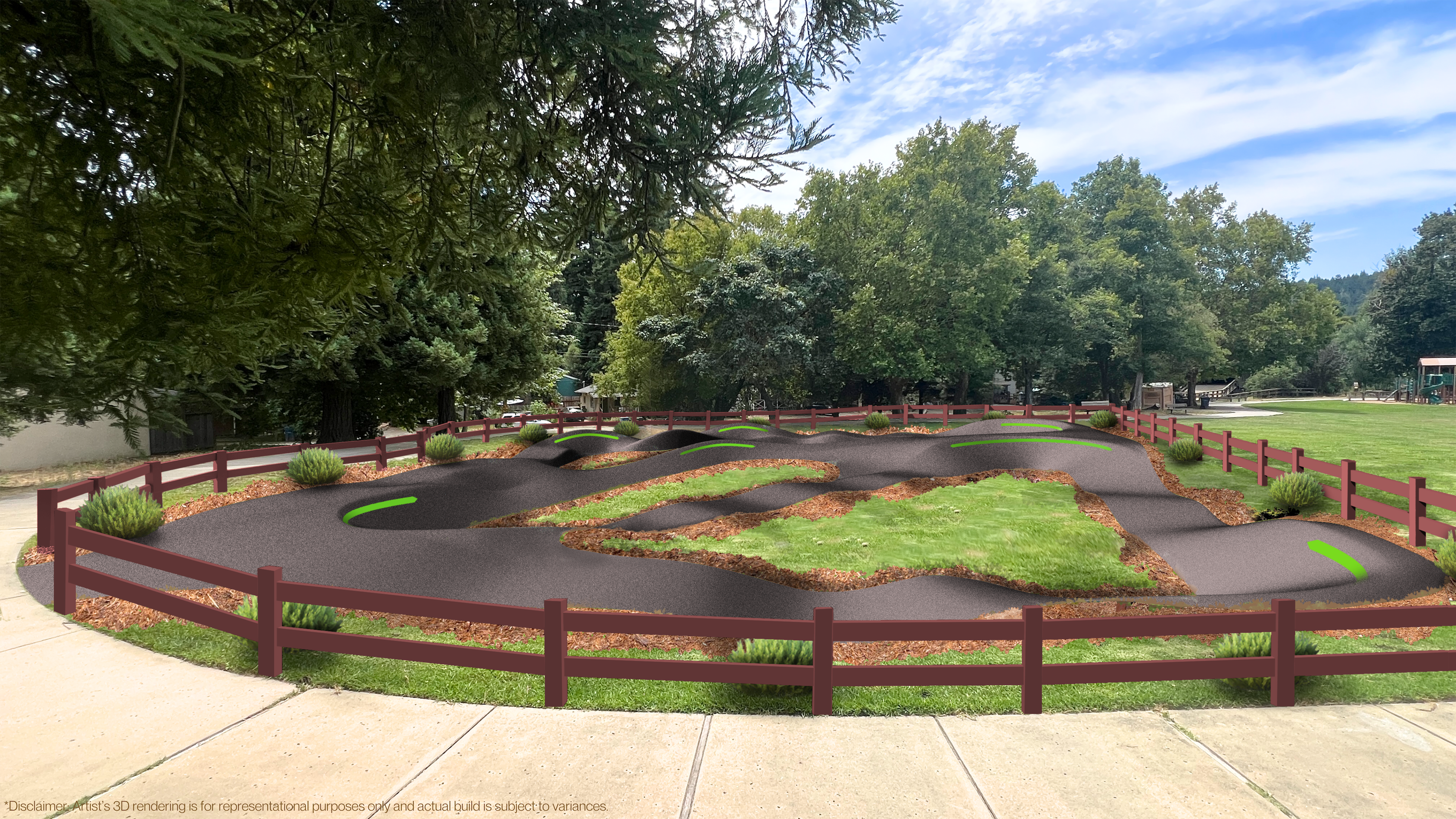 PUMP TRACK DESIGN COMPLETED FOR FELTON COVERED BRIDGE COUNTY PARK